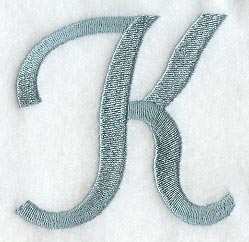 Flair Script Letter K (3 Inch) – Embroidery Library