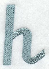 Flair Script Lower Case Letter h (3 Inch) – Embroidery Library