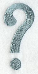 Flair Script Question Mark (3 Inch) – Embroidery Library