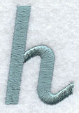 Flair Script Lower Case Letter h (3 Inch) – Embroidery Library