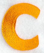 Goudy Sans Lower Case Letter c (3 Inch) – Embroidery Library