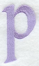 Hana Lower Case Letter p (3 Inch) – Embroidery Library
