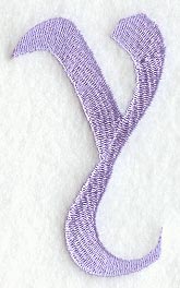 Hana Lower Case Letter y (3 Inch) – Embroidery Library