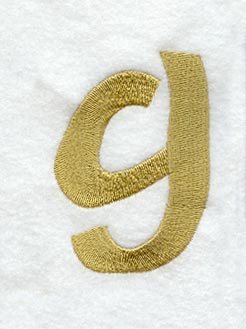 Olivia Lower Case Letter g (3 Inch) – Embroidery Library