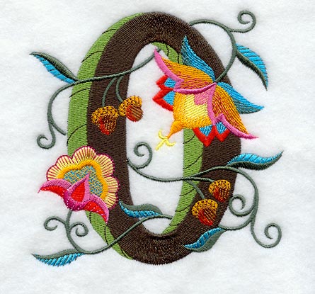 Jacobean Number 0 (5 Inch) – Embroidery Library