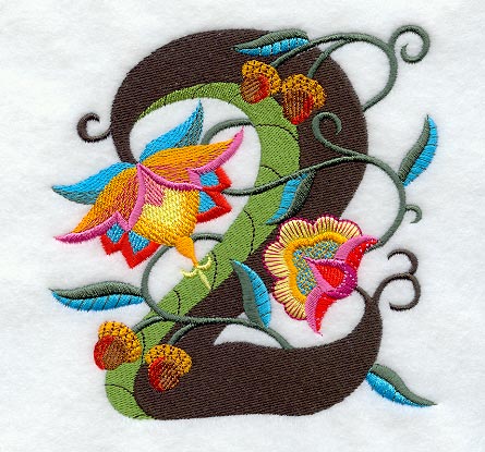 Jacobean Number 2 (5 Inch) – Embroidery Library
