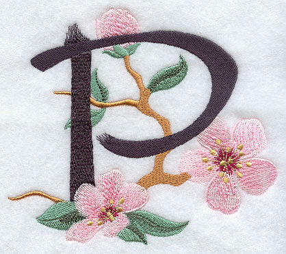 Brushstroke Letter P (5 Inch) – Embroidery Library