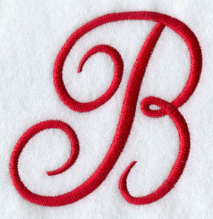 Monogram Script Letter B - 4 Inch – Embroidery Library