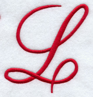 Monogram Script Letter L - 4 Inch – Embroidery Library