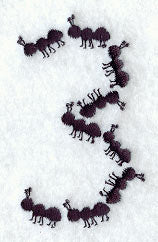 Ant Number 3 (3 inch) – Embroidery Library