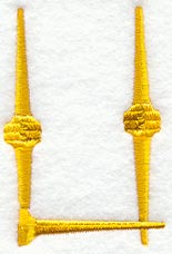 Golf Tee Letter U (3 inch) – Embroidery Library