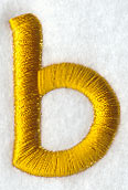Lower Case Letter b - 2 inch (Puff Foam) – Embroidery Library