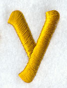 Lower Case Letter y - 2 inch (Puff Foam) – Embroidery Library