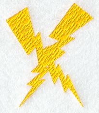 Lightning Letter X (3 inch) – Embroidery Library