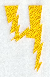 Lightning Number 4 (3 inch) – Embroidery Library