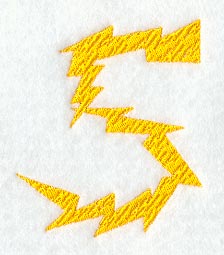 Lightning Number 5 (3 inch) – Embroidery Library
