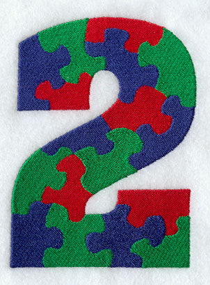 Puzzle Number 2 - 5 inch – Embroidery Library