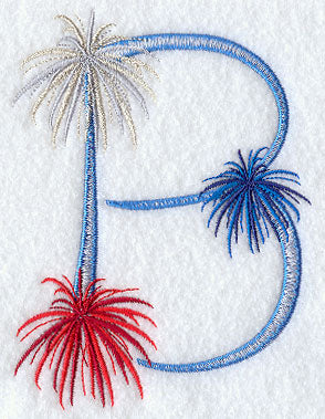 Fireworks Letter B - 5 inch – Embroidery Library