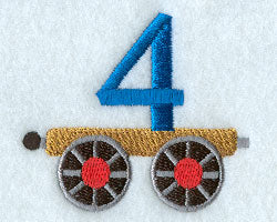 Train Number 4 - 2.5 inch – Embroidery Library