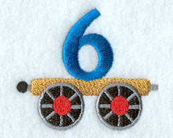 Train Number 6 - 2.5 inch – Embroidery Library