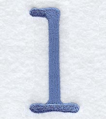 Courier Lower Case Letter l - 3 Inch – Embroidery Library