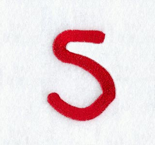 Kids Lower Case Letter s - 3 Inch – Embroidery Library