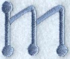 Dots Letter m - 2 inch – Embroidery Library