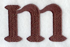 Arnold Lower Case Letter m (3 Inch) – Embroidery Library