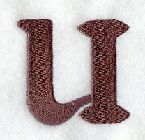 Arnold Lower Case Letter u (3 Inch) – Embroidery Library