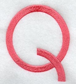 Art Block Letter Q (3 Inch) – Embroidery Library