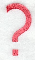 Art Block Question Mark (3 Inch) – Embroidery Library