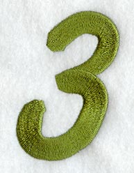 Book Script Number 3 (3 Inch) – Embroidery Library