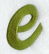 Book Script Lower Case Letter e (3 Inch) – Embroidery Library