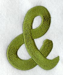 Book Script Ampersand (3 Inch) – Embroidery Library