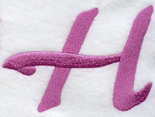 Carla Letter H (3 Inch) – Embroidery Library