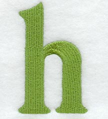 Victorian Lower Case Letter h (3 Inch) – Embroidery Library