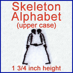 A Skeleton Alphabet Design Pack – Embroidery Library
