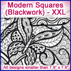 A Modern Blackwork Squares Design Pack – Embroidery Library