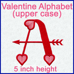 A Valentine Alphabet Design Pack – Embroidery Library