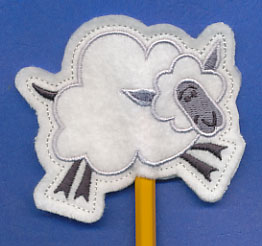 Fluffy Sheep Topper (In-the-Hoop) – Embroidery Library