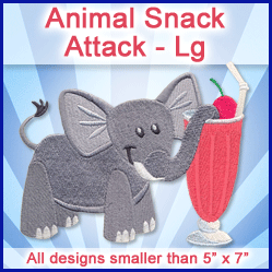 A Animal Snack Attack Design Pack – Embroidery Library