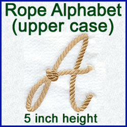 A Rope Alphabet Design Pack – Embroidery Library