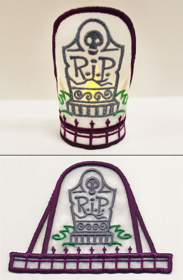 Graveyard Tea Light Wrap (In-the-Hoop) – Embroidery Library