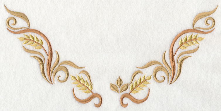 Wispy Wheat Neckline (V-Neck) (Split) – Embroidery Library