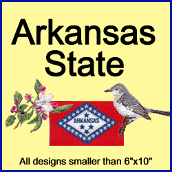 A Arkansas State Design Pack – Embroidery Library