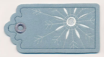 Snowflake Christmas Tag (In-the-Hoop) – Embroidery Library