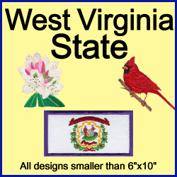 A West Virginia State Design Pack – Embroidery Library