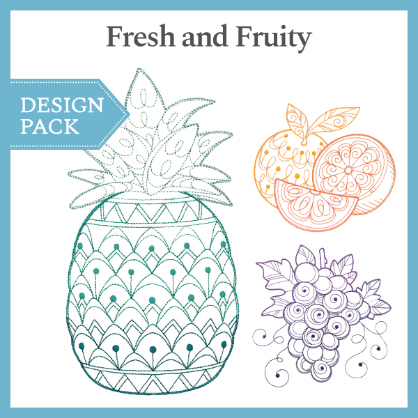 A Fresh and Fruity Design Pack – Embroidery Library