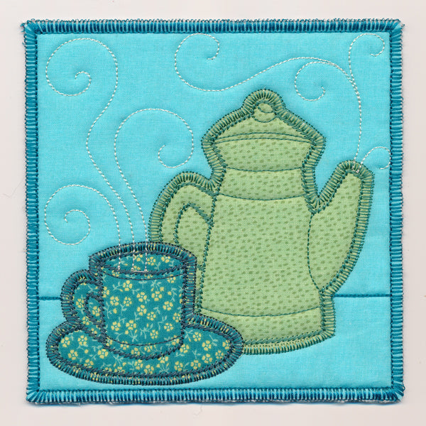 Coffee Mug Rug (In-the-Hoop) – Embroidery Library