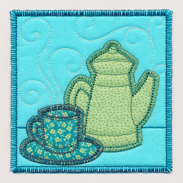 Coffee Mug Rug (In-the-Hoop) – Embroidery Library